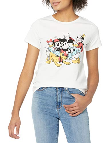Amazon Essentials Disney | Marvel | Star Wars | Princess Women's Short-Sleeve Crew-Neck T-Shirts (Available in Plus Size), Pack of 2, Minnie and Friends, XX-Large