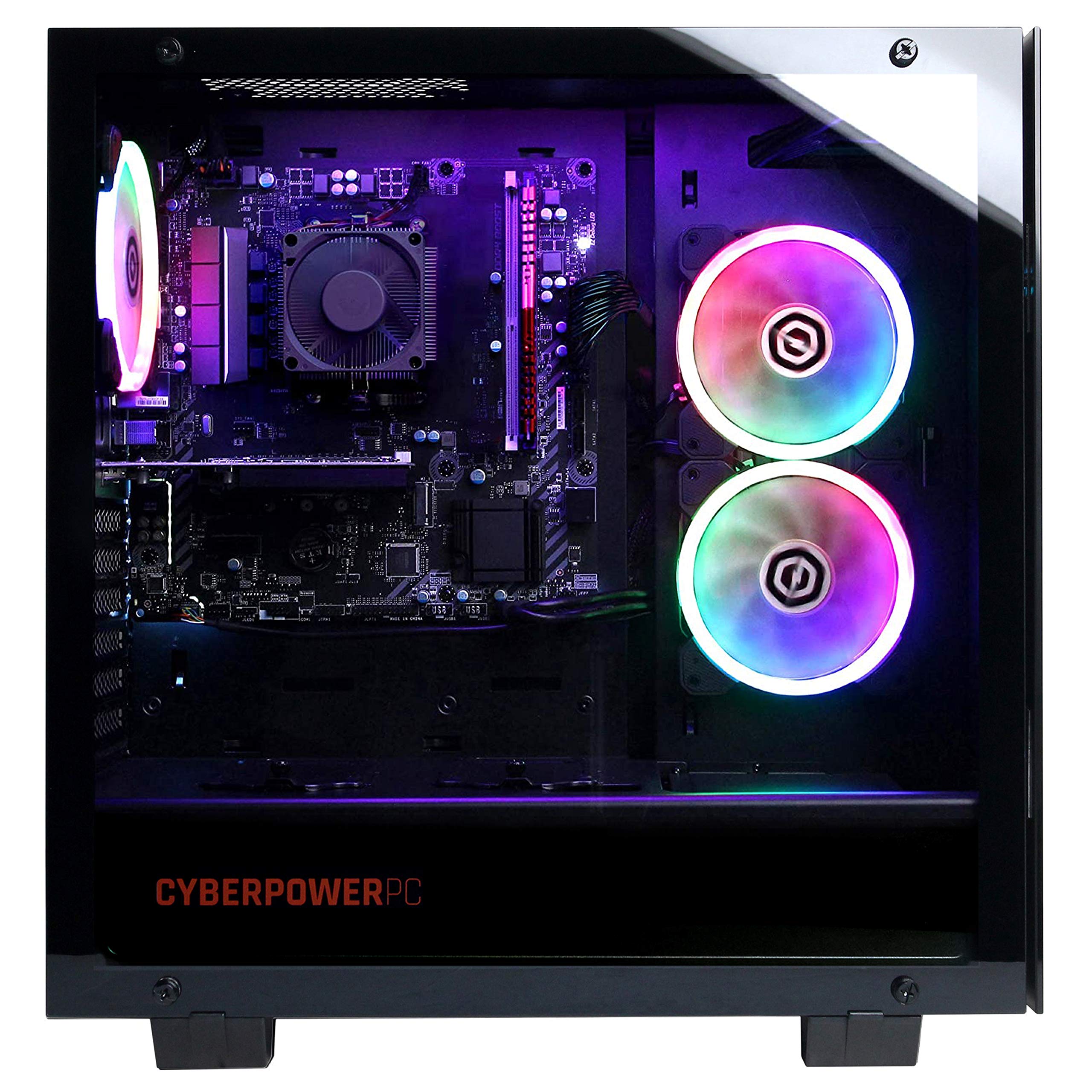 CyberpowerPC Gamer Master Gaming PC, AMD Ryzen 3 2300X 3.5GHz, GeForce GT 1030 2GB, 8GB DDR4, 120GB SSD, 1TB HDD, Wi-Fi Ready & Windows 10 Home (GMA603A)