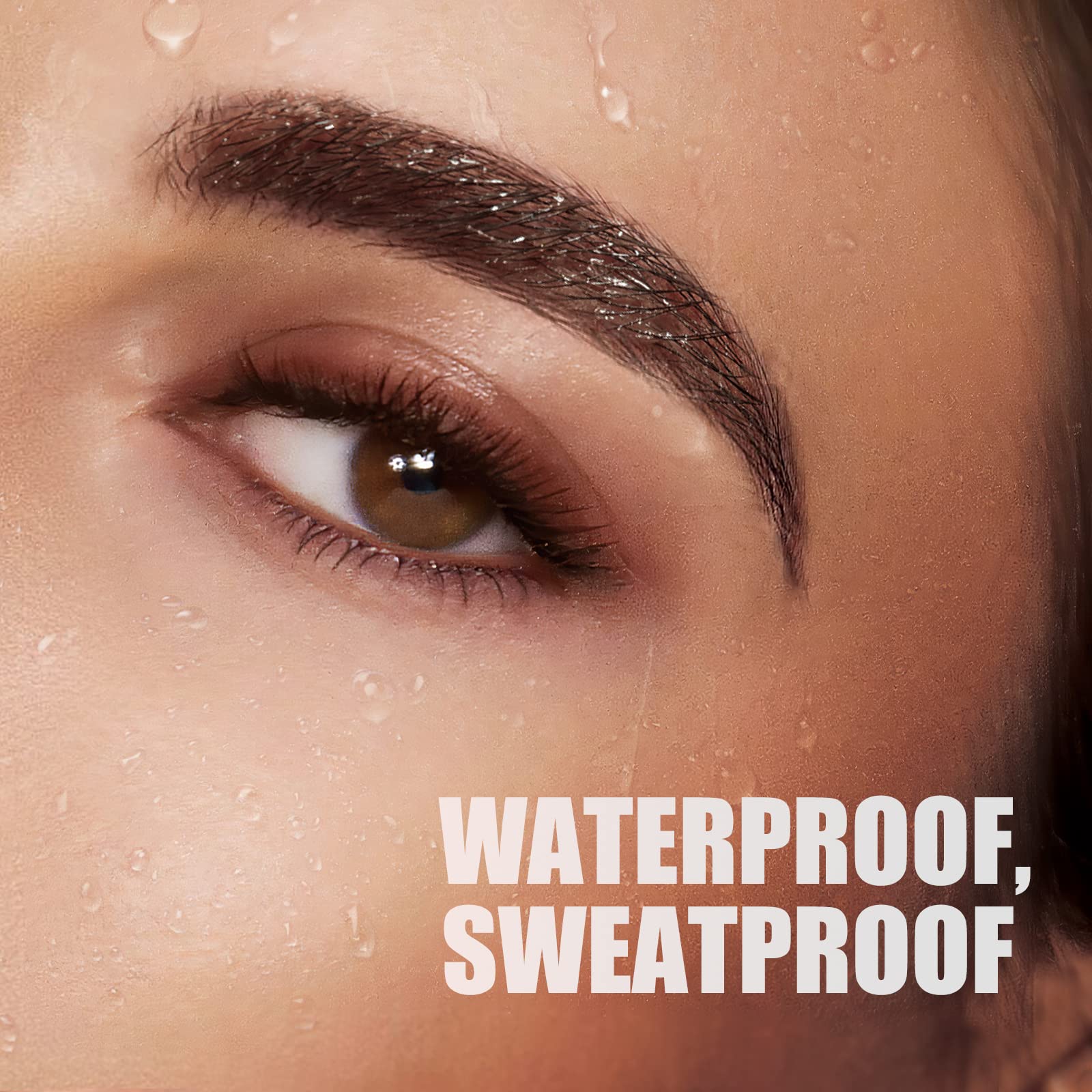 2PCS Liquid Eyebrow Pencil with 4 Micro-Fork Tips, Ainviata Microblading Eyebrow Tint Tattoo Pen Stays on All Day, Waterproof & Smudge-proof Brow Pencil Creates Natural Looking Eyebrow Makeup