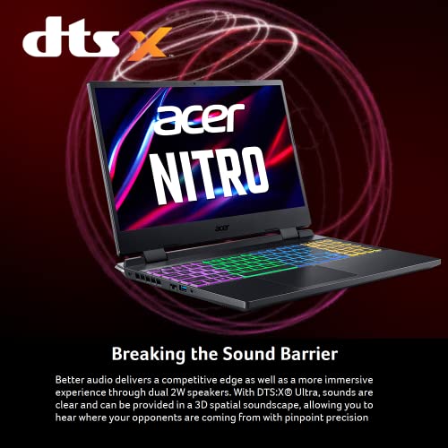Acer Nitro 5 Gaming Laptop | Intel 12th Gen i7-12650H | NVIDIA GeForce RTX 4060 Laptop GPU | 15.6β FHD 144Hz IPS Display | 16GB DDR5 | 1TB Gen 4 SSD | Killer Wi-Fi 6 | RGB Backlit KB | AN515-58-781P