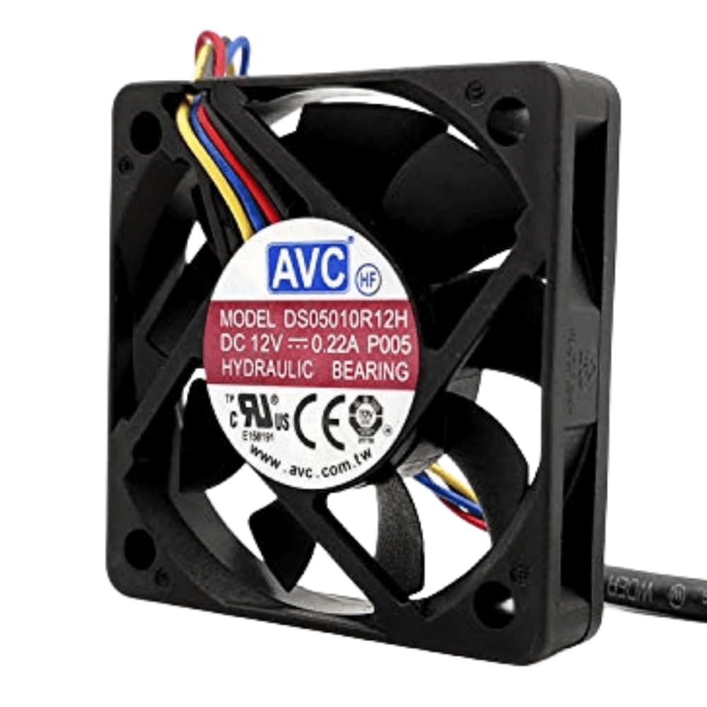 for DS05010R12H 12V 0.22A 50MM Fan - 5010 5CM 4-Wire Cooling Fan