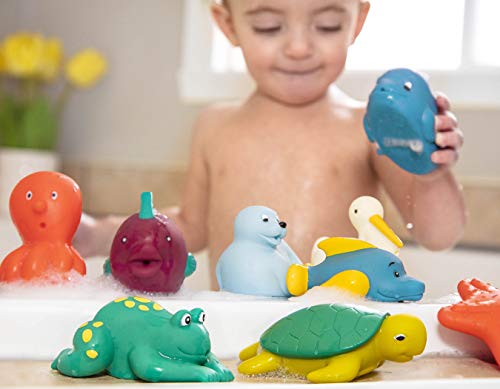 Battat – Bath Tub Squirters – Sea Animals Bundle – Water Squirt Animals – Bath & Beach Toys – 10 Months + – Sea Bath Buddies + Best Friends Bath Buddies