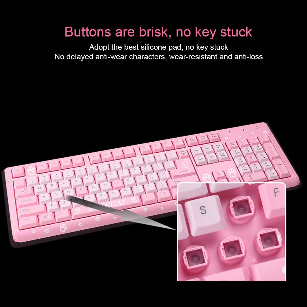 fosa1 Wired Ergonomic Keyboard, USB-A, 104 Keys, Silent Mechanical, Waterproof, Home, Business, Gaming
