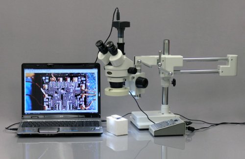 AmScope MU500-CK 5.0 MP USB Microscope Camera with Software and Calibration Kit, Compatible with Windows XP/Vista/7/8/10 and Mac OSX