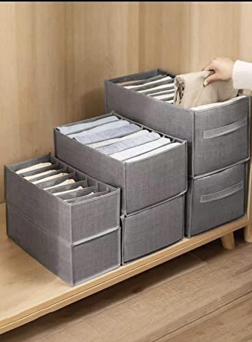 9 grid, Drawer Organizers for Clothing, Clothes Organizer, Wardrobe Clothes Organizer, Clothes Organizer for Folded Clothes, Wardrobe Organizer for Jeans Pants Sweaters T-shirts Underwear