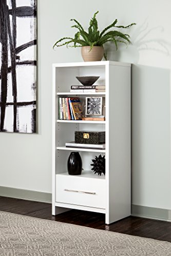 ClosetMaid 1651 Media Storage Tower Bookcase with Drawer, White