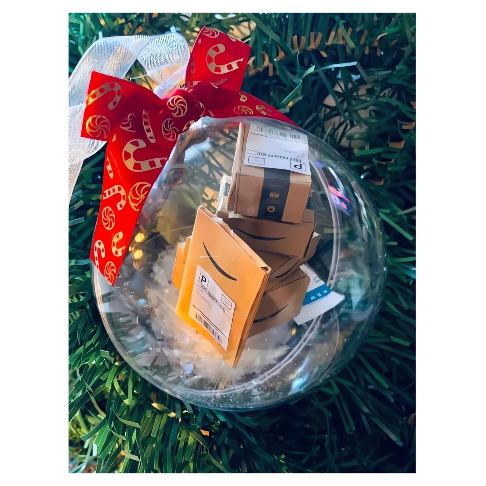 2023 New Funny Ornament- Mini Express Box Ornament Tree Decorations, Christmas Balls Home Office Xmas Halloween Decorations (Mini Packages)