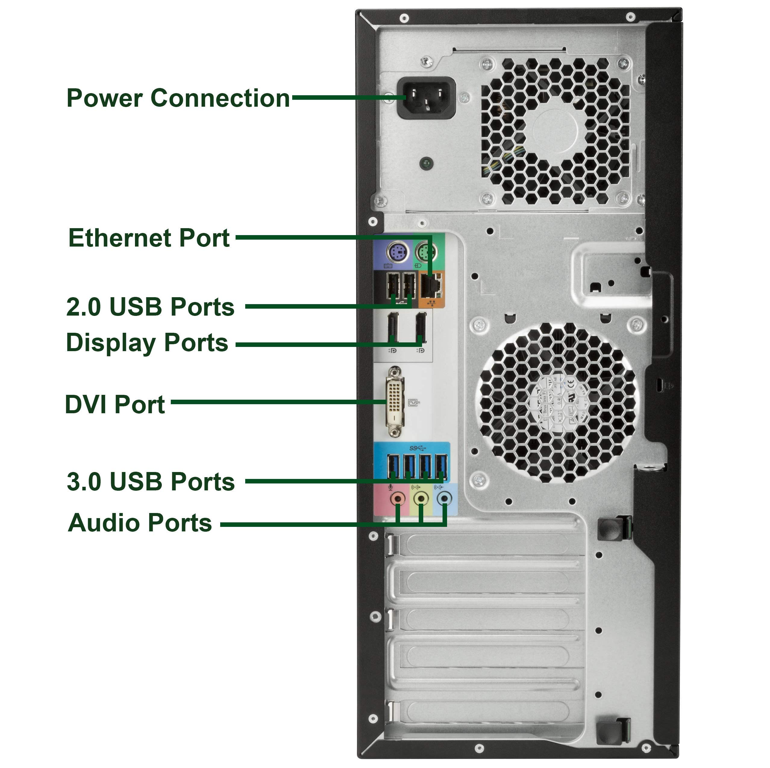 HP Z240 Tower Computer Workstation PC, Intel Core i5 6600 3.3GHz Processor, 32GB DDR4 Ram, 512GB NVMe SSD, Wireless Keyboard & Mouse, WiFi | Bluetooth, Windows 10 Professional (Renewed)