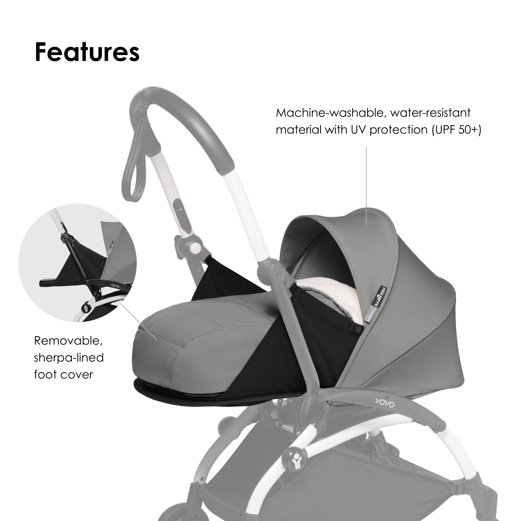 Babyzen YOYO+ Newborn Pack, Grey