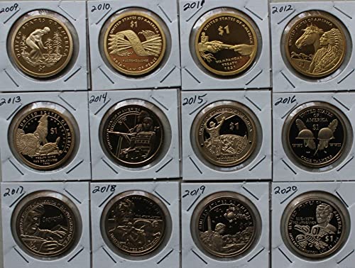 2020 S 2009 thru 2020 S Proof Sacagawea Dollar 12 Native American $1 Coin Collection $1 US Mint Proof