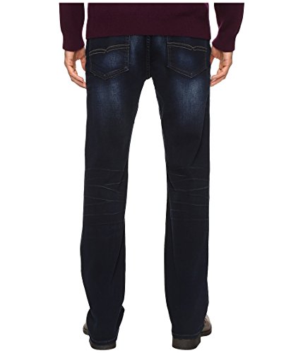 Buffalo David Bitton mens Straight Six Jeans, Authentic and Deep Indigo, 31W x 32L US