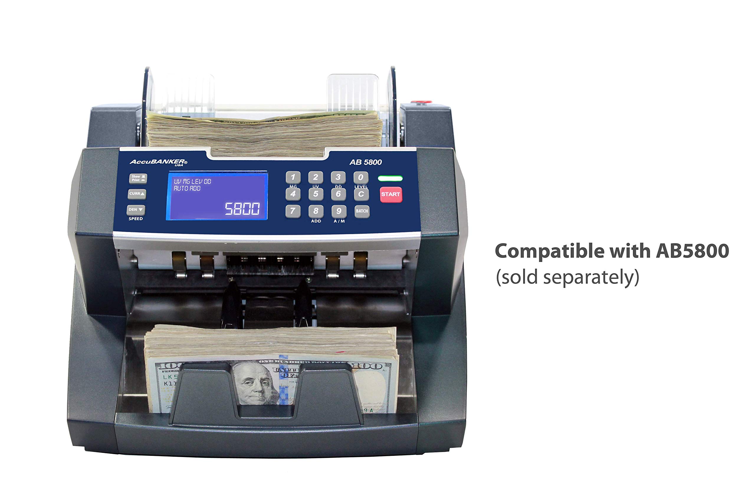 AccuBANKER MP20-58 Thermal Printer for AB5800 Bill Counter - Prints Reports of Verified Bills, Quick and Easy to Use, Compact Design, Quick Printing Speed, Low Noise Level (AB5800 Compatibility)
