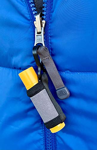 Chapstick Holder Keychain – Lip Balm Sleeve – Premium Neoprene with Key Chain Clip – Perfect for Chap Stick or Lip Gloss (Black, 2 Pack)