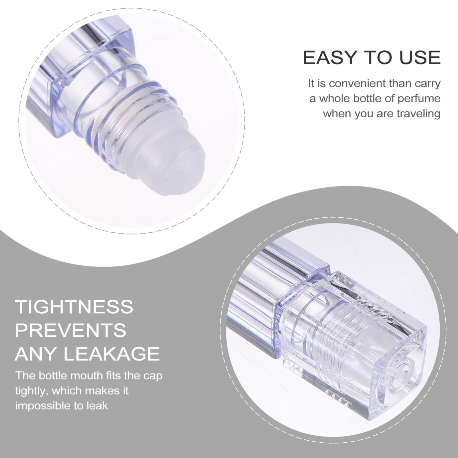 Beaupretty 10pcs Lip Gloss Tubes Empty Lip Gloss Containers Plastic Clear Mini Refillable Lip Balm Eyeliner Mascara Bottles Reusable Lipstick Wand Transparent
