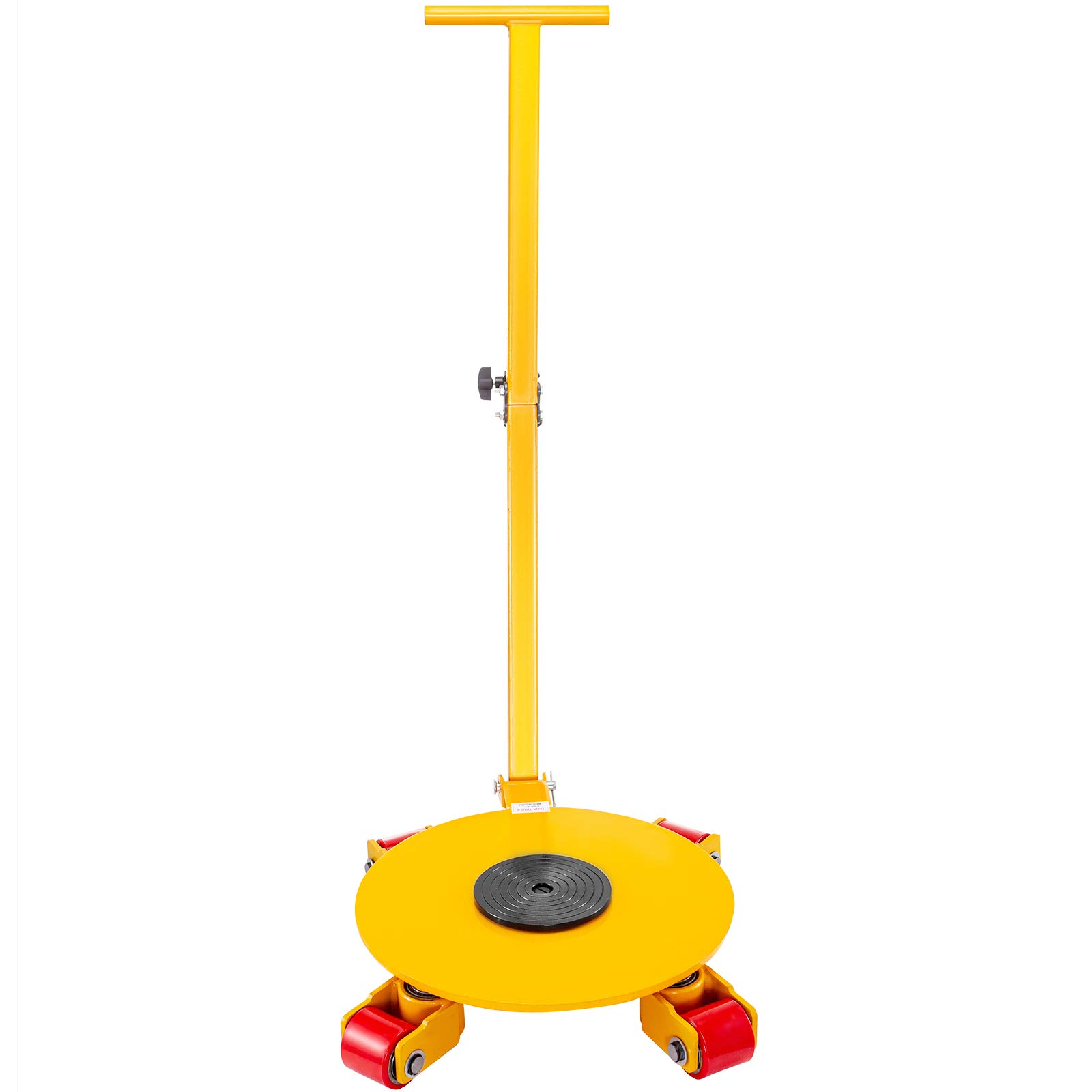 VEVOR Machinery Mover 8800LBS Machine Moving Skates 4T Machinery Skate Roller w/Push Rod and 3 Rollers, Industrial Machinery Dolly 360-degree Rotation, Machinery Mover Dolly for Material Handling