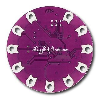AMX3d Lilypad Development Main Board - The Silver Dollar Sized Arduino Compatible Designed for e-Textile and Wearable Projects– Power by Battery or USB Connector Cable.