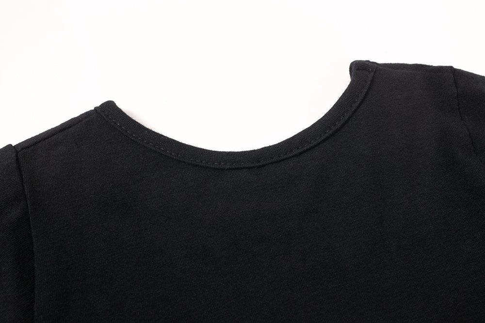 Baby Girls Black Dress Tutu Long Sleeves Ruffle Tulle 9-48m (24-36m, Black)