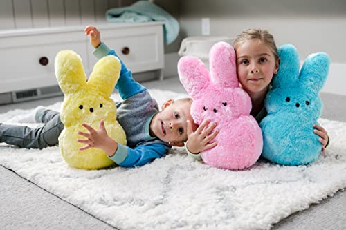 Animal Adventure | Shaggy Bunny Peeps | 15” Collectible Plush | Yellow