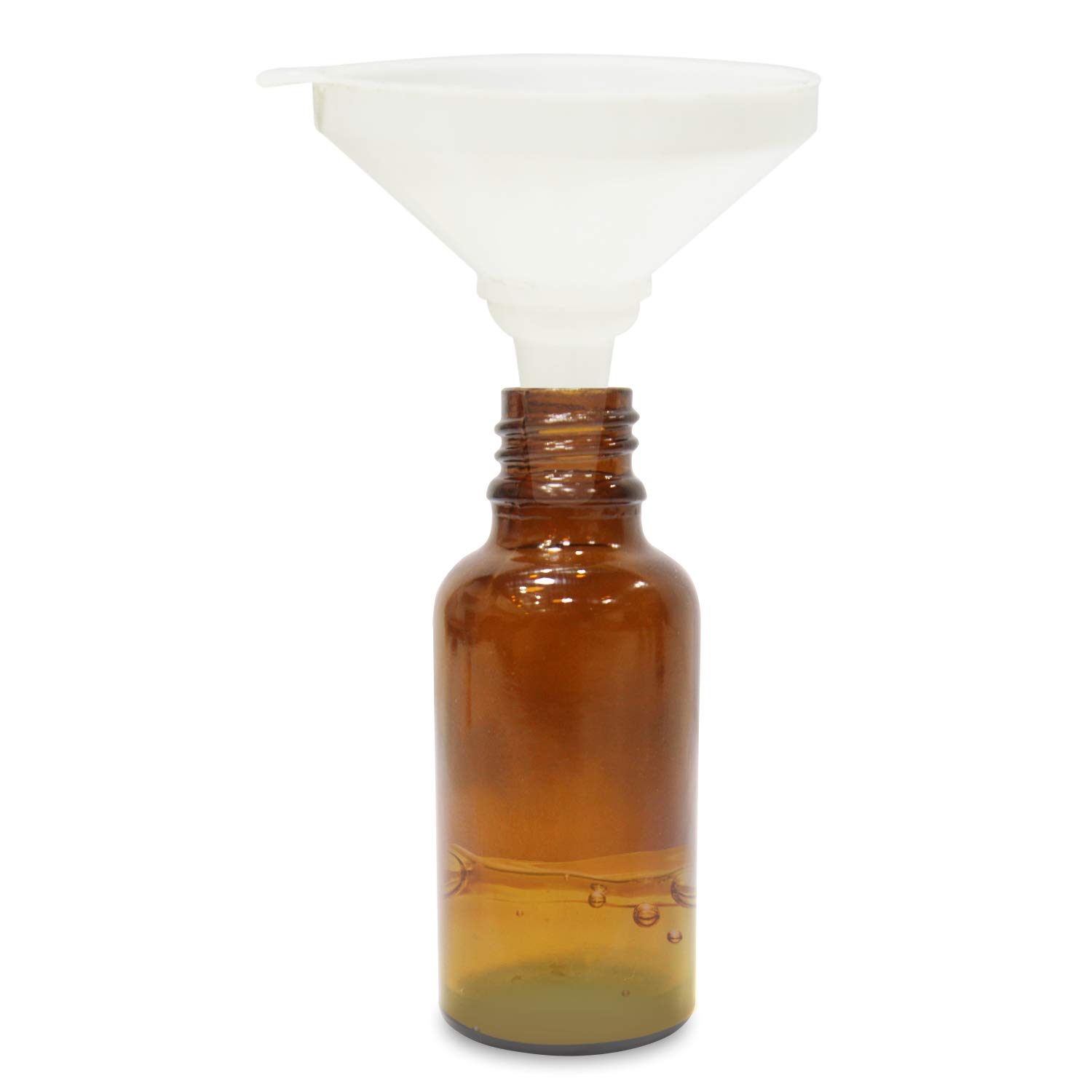 SHOPRYTHM Glass Amber bottle with golden dropper & Funnel (2 Pack, 1.69 Oz each)
