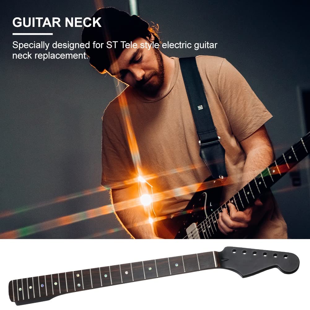 22 Fret Maple Fretboard Guitar Neck Guitar DIY Parts Replacement Matt black for ST Style