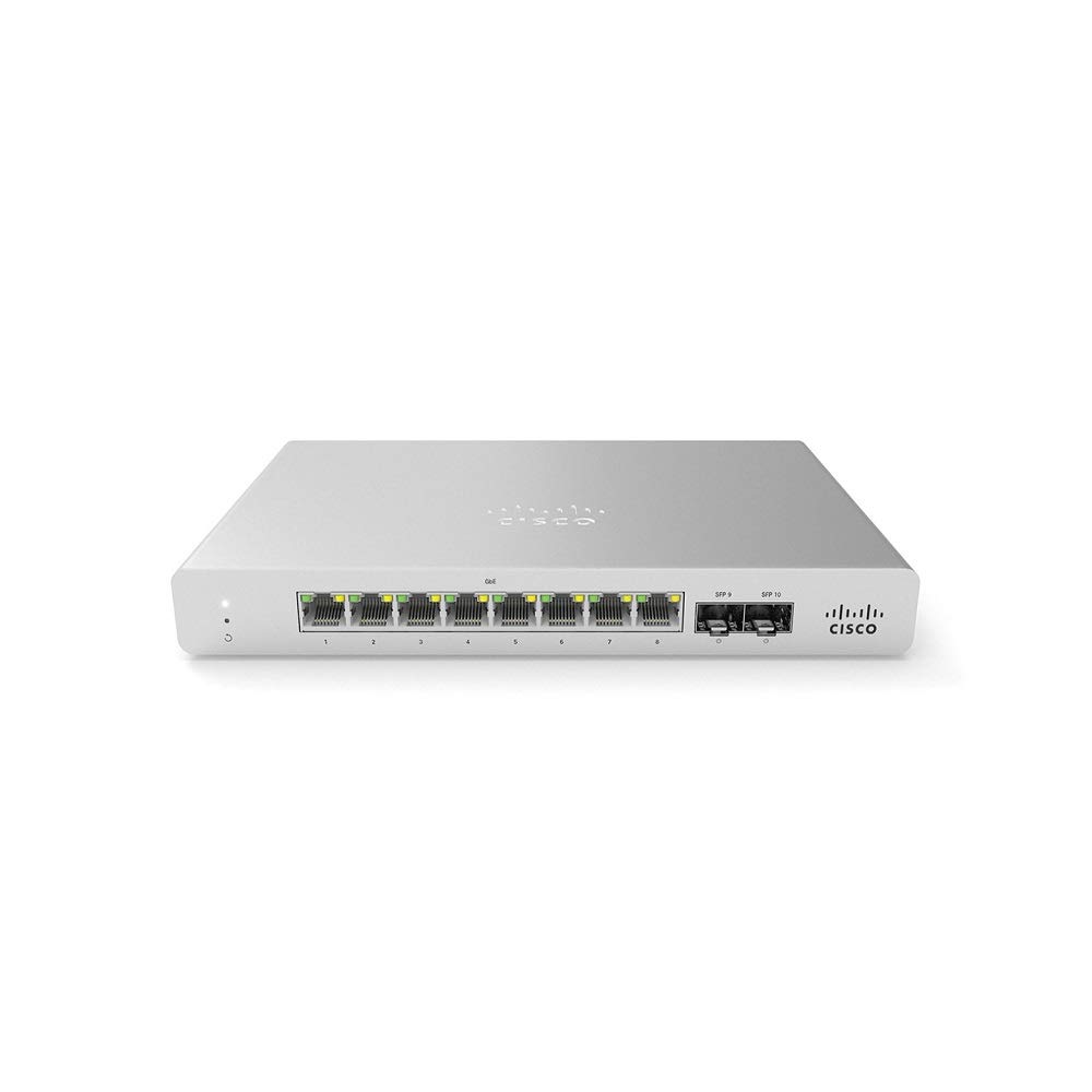 Cisco Meraki MS120-8LP 1G L2 Cloud Managed 8X GigE 67W PoE Switch Plus MS120-8LP Enterprise Security and Support 5 Year BDL