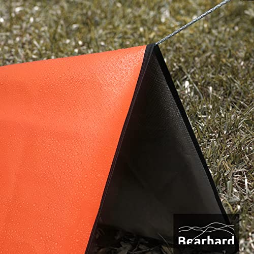 Bearhard 3.0 Heavy Duty Emergency Blanket, Emergency Tarp, Insulated Blanket, Thermal Waterproof Survival Space Blanket for Hiking, Camping