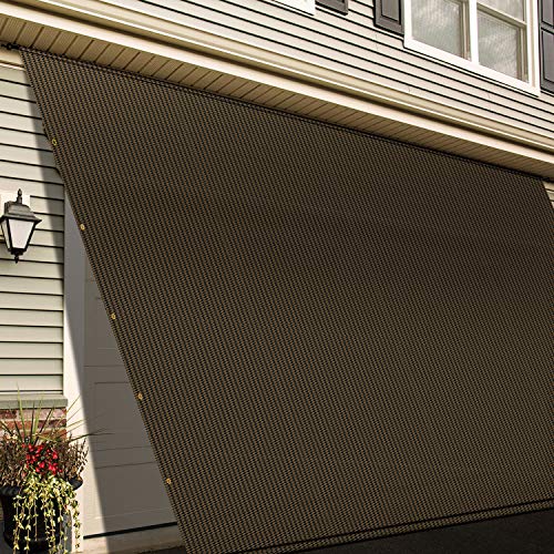 Coarbor Outdoor Pergola Replacement Cover Shade Canopy Permeable with Grommets Weight Rods 9'x16' Brown for Patio Deck Gazebo