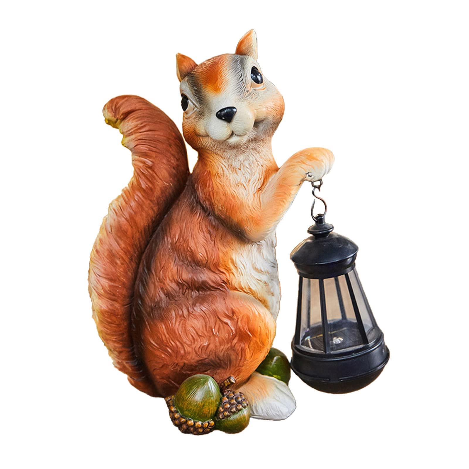 Backbayia Home Garden Statue Decoration with Solar LED Lights Outdoor Fall Decorations for Patio Yard Lawn Porch Ornament Gift (G,Options)