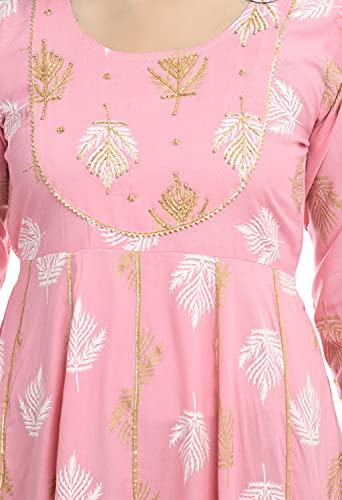 AnjuShree Choice Women Indian Party wear Rayon Kurti Pink