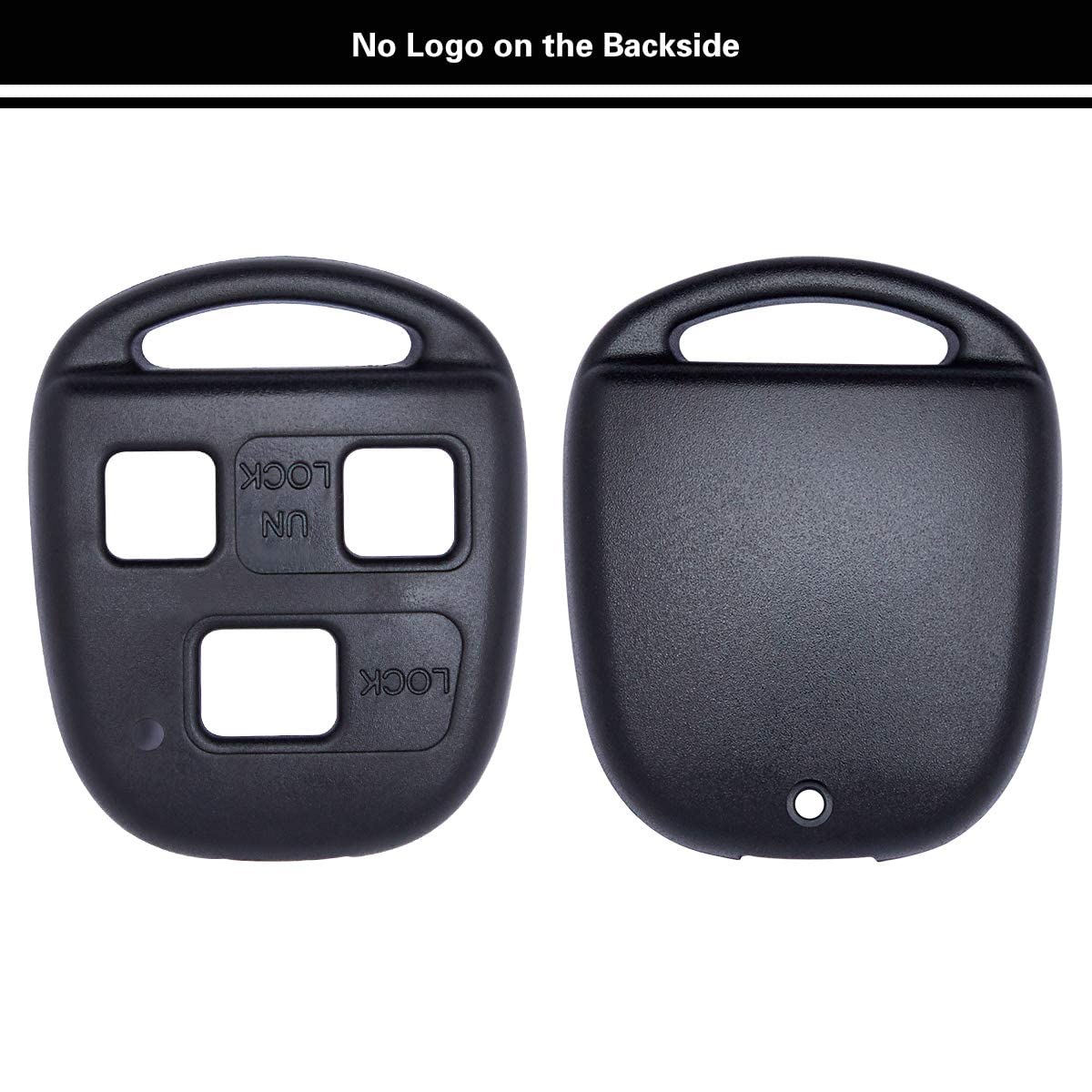 2 Pack Replacement Key Fob Shell Case Fit for Lexus ES GS is LS LX RX 3 Buttons Keyless Entry Remote Control Key Fob Cover