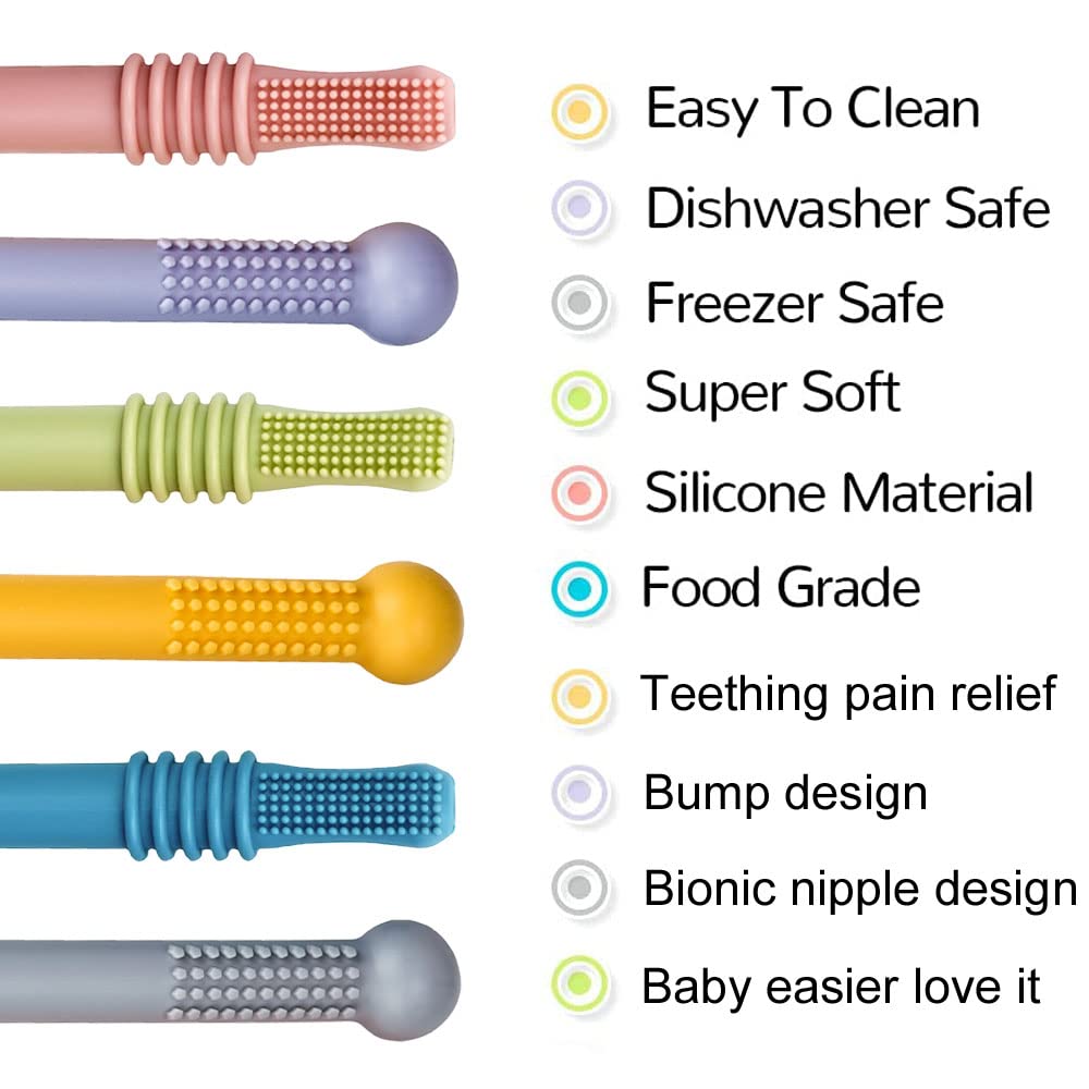 Baby Teething Toys Sensory Toys for Autistic ADHD, SPD, Oral Motor Children, Teething Straws Sticks, Baby Boy Girl Gitfs Package for 3 6 12 36 Months Baby Teether