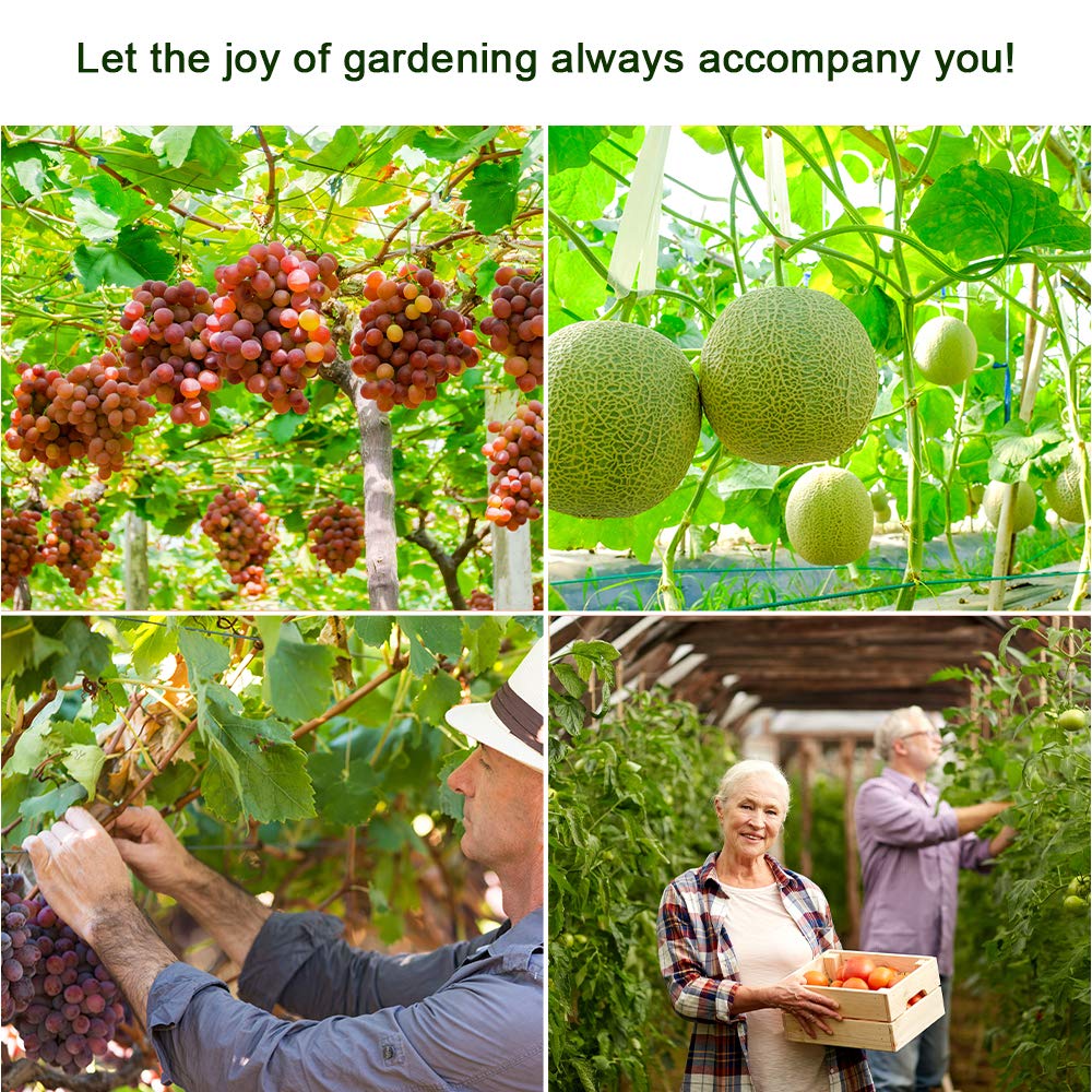 200PCS Plant Support Garden Clips, Vegetable Tomato Supports Trellis Clip Tape for Climbing Crop Vine Twine String Cage Ties Stakes, Grow Strawberry Rose Grape Cucumber Orchid Pea Pothos Melon Tree