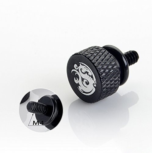 Aluminum Thumbscrew Silver with Logo for Bitspower M4