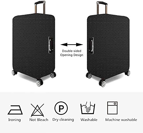7-mi Travel Luggage Cover Protector, Washable Suitcase Protector Anti-scratch Spandex Baggage Covers Fits 31-32 Inch Luggage