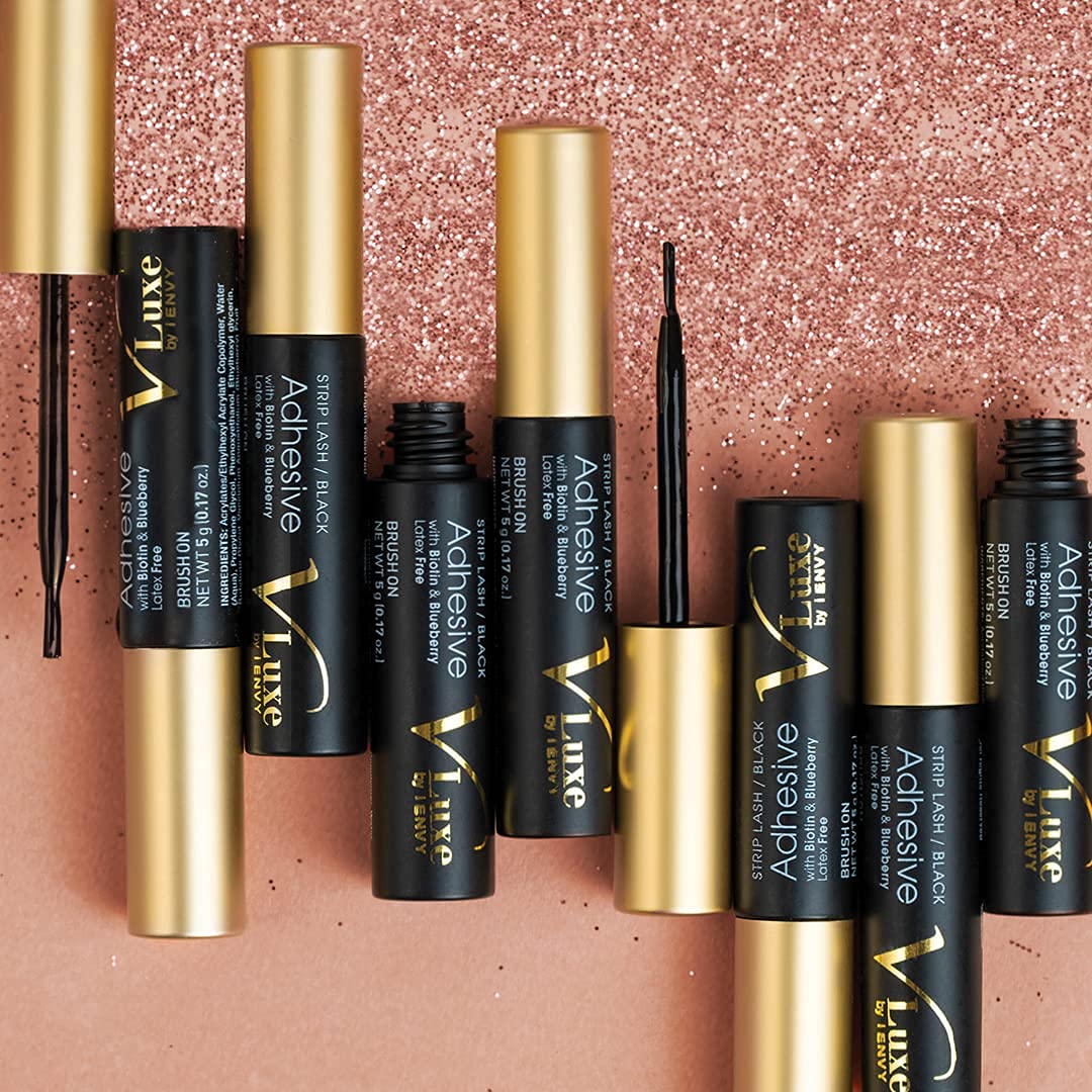 i•ENVY Waterproof Strip Lash Adhesive Black, Latex FREE, Biotin Infused