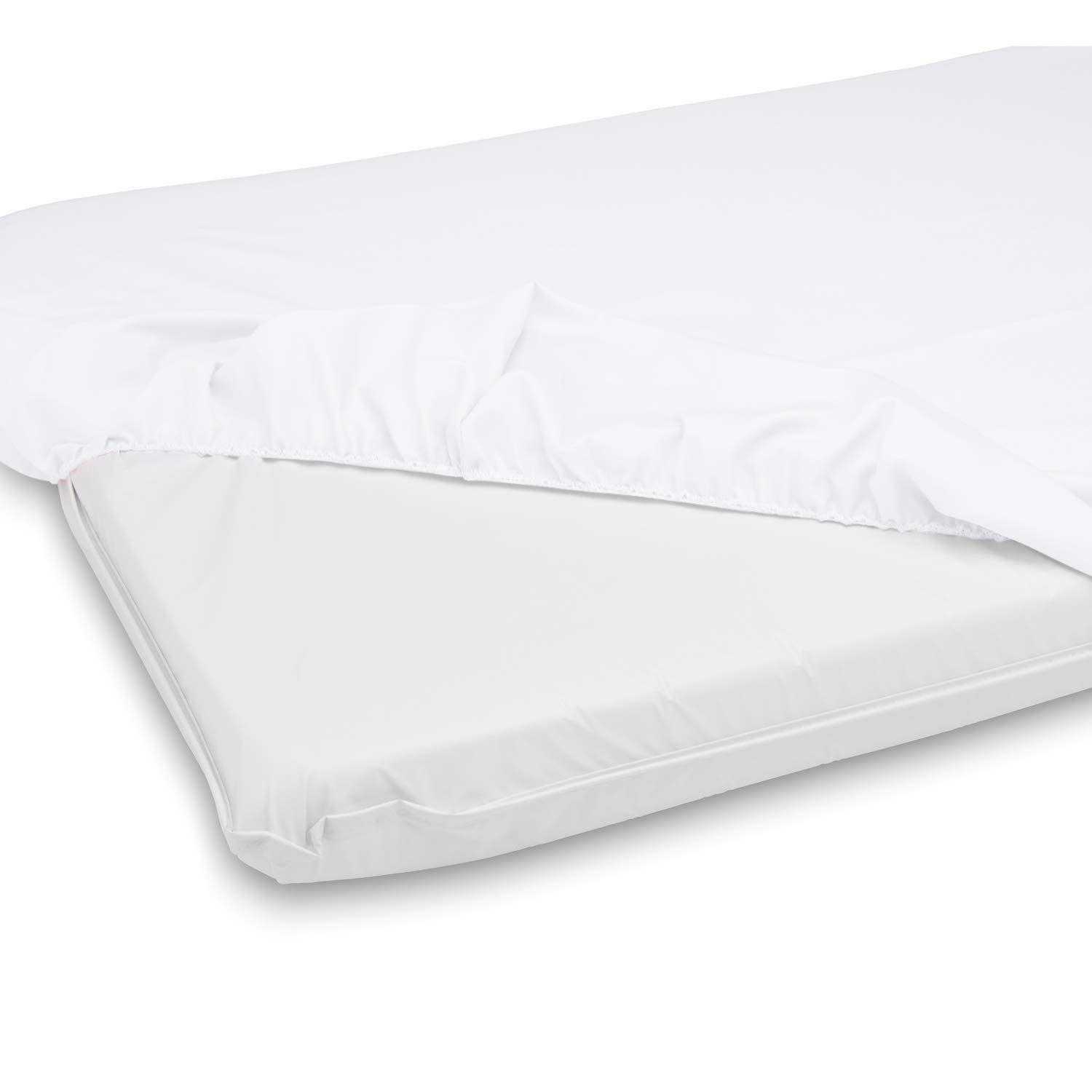 BabyDoll Bedding Cradle Mattress & Sheet Combo, White, 18" W x 36" L