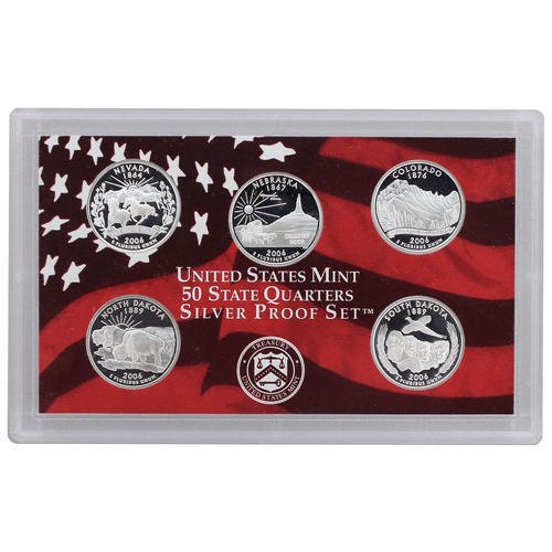 1999 No Mint Mark - 2008 Silver Proof State Quarter Run 90% Silver No Boxes or COAs 50 Coins (1/4) Seller Gem Deep Cameo