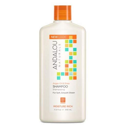 Andalou Naturals Argan Oil and Shea Moisture Rich Shampoo, Pack of 3