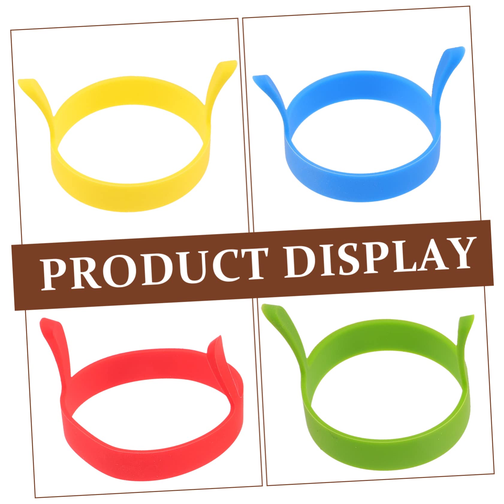8pcs Convenient Omelette Rings Kitchen Gadgets Kitchen Egg Molds Frying Egg Rings Breakfast Egg Molds Silicone Egg Rings Round Omelette Rings Household Egg Rings Round Egg Rings