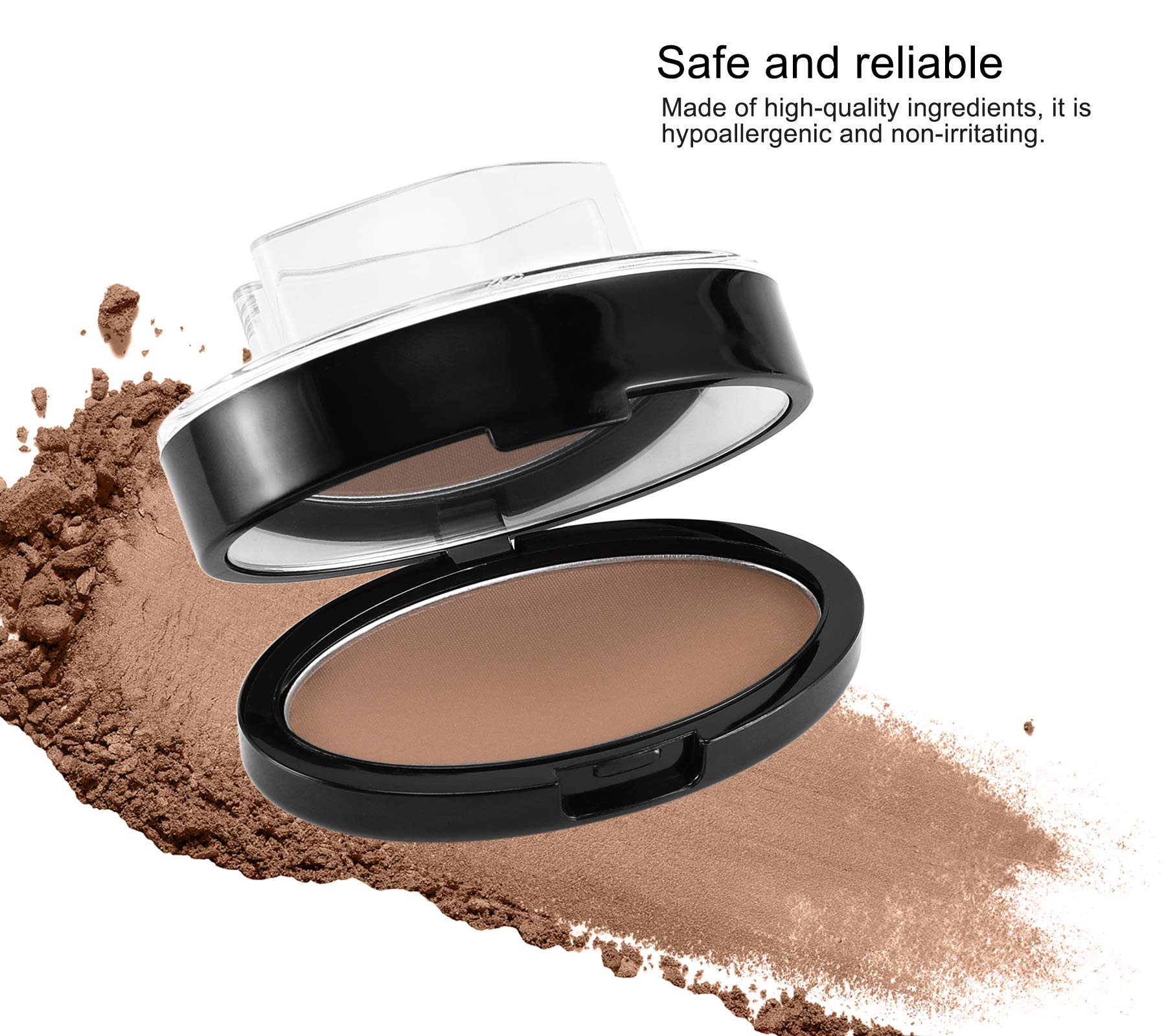 Boobeen Eyebrow Seal Stamp Powder - Waterproof 3 Seconds Eye Make Up Nature Coloring Kit - Creates Natural Looking Brows for Makeup Beginners