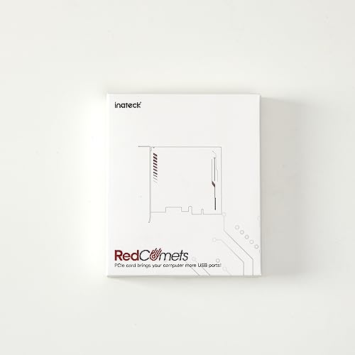Inateck PCIe to USB 3.2 Gen 2 Card with 20 Gbps Bandwidth, 3 USB Type-A and 2 USB Type-C Ports, RedComets U21