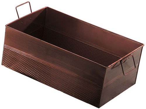 American Metalcraft BEV1220 Rectangular Hammered Tub, Copper, 20 1/2-Inch Length (Full-Size)