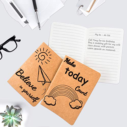 FANCY LAND 12 Pack Pocket Notebook Travel Journal Small Notebooks for Kids 80 Lined Pages A6