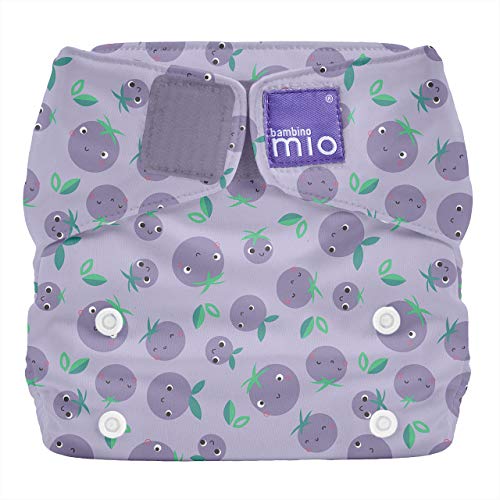 Bambino Mio, Miosolo Classic All-in-One Reusable Cloth Diaper, Adjustable Size, Eco Chemical Free Diaper, Berry Bounce