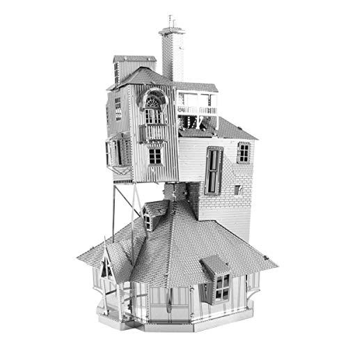 Fascinations Metal Earth 3D Metal Model Kits - Harry Potter Set of 5 - The Burrow - Hogwarts Express Train - Hagrid's Hut - Golden Snitch - Gringotts Dragon