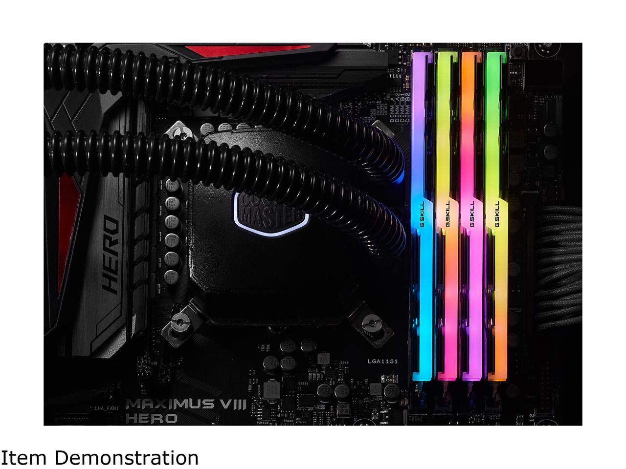 G.SKILL Trident Z RGB Series (Intel XMP) DDR4 RAM 128GB (4x32GB) 3200MT/s CL16-18-18-38 1.35V Desktop Computer Memory UDIMM (F4-3200C16Q-128GTZR)
