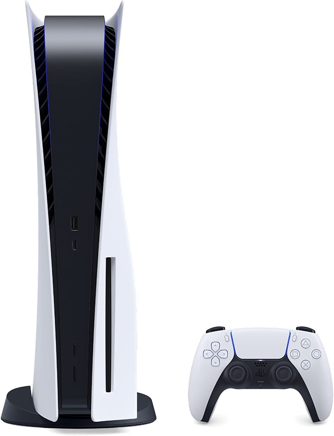 2022 Play_Station 5 Disc Version P_S5 Gaming Console x86-64-AMD Ryzen Zen 8 Cores CPU, AMD Radeon RDNA, 16GB GDDR6 Memory, Ultra-High Speed 825GB SSD, 4K Blu-ray Player, WiFi 6, Bluetooth 5.1