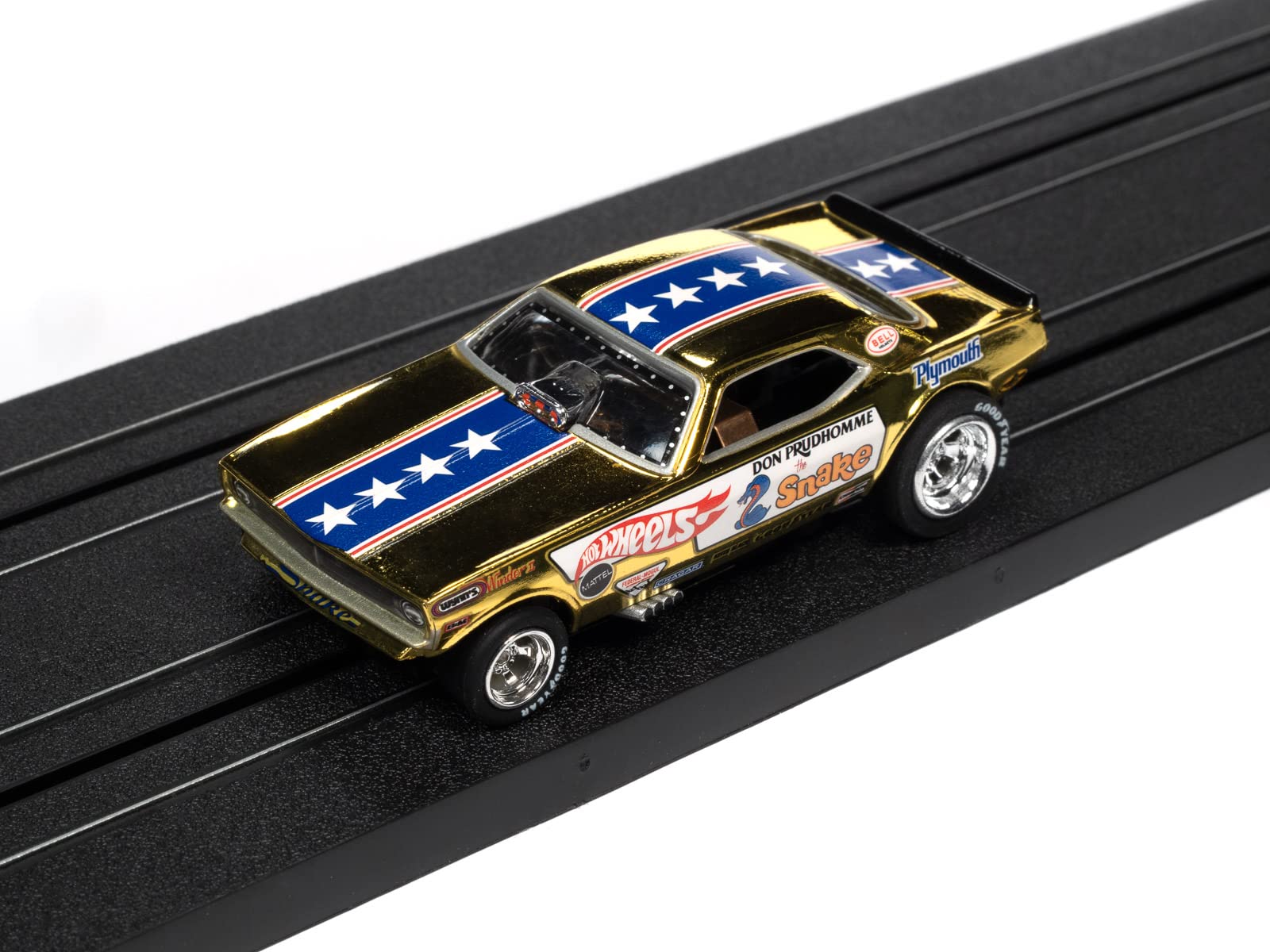 Auto World 4Gear R26 Don The Snake Prudhomme - 1970 Cuda Funny Car HO Scale Slot Car