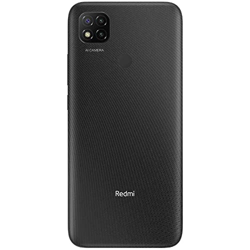 Xiaomi Redmi 9C Smartphone, 3 GB + 64 GB, 6.53 "HD + Dot Drop Display 5000mAh (typ), con Sblocco Faccial AI, 13 MP, Tripla Fotocamera, Grigio (Midnight Grey)