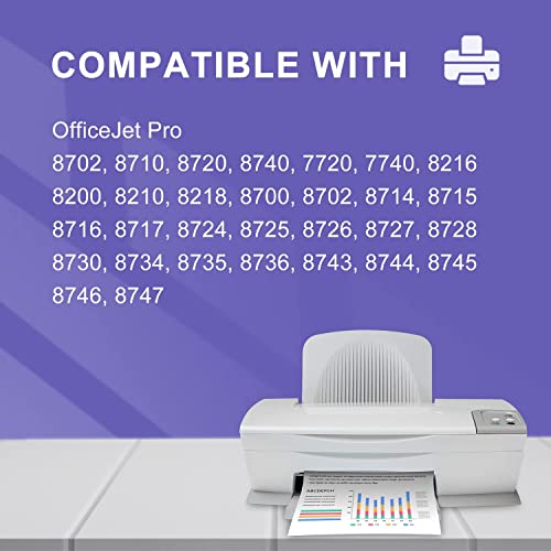 952XL Ink Cartridges Remanufactured Replacement for HP 952XL use with OfficeJet 8702 7720 8710 8720 8210